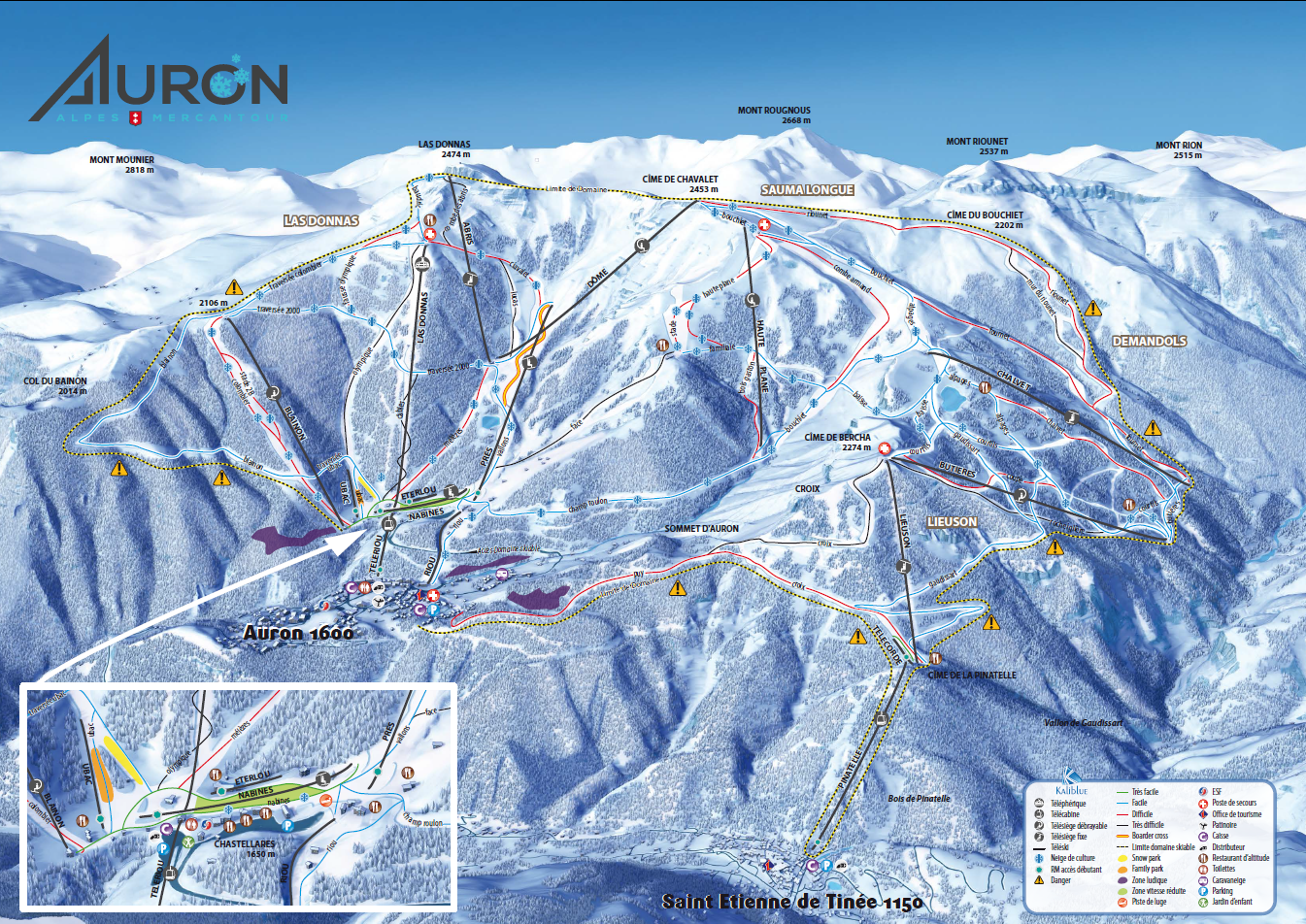 Auron Saint Etienne de Tinée, ski, informations et enneigement Auron Saint Etienne de Tinée, ski, informations et enneigement